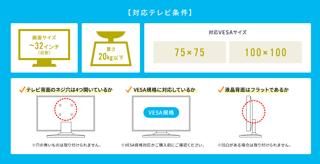 壁掛けテレビ金具（角度調整・左右首振り・汎用・VESA・19・24・32・34インチ対応）EEX-TVKA021 イーサプライ | 激安通販のイーサプライ EEX-TVKA021