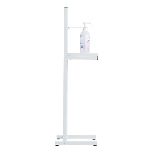 消毒液スタンド（消毒液・ポンプ・ボトル・盗難防止・落下防止・衛生・業務用・入口・ホワイト）EEX-DFT01 | 激安通販のイーサプライ