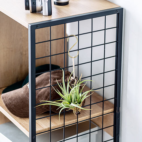 折りたたみラック 4段（スチール・ワゴン・シェルフ・キャスター付き・収納・ブラック・おすすめ） | 激安通販のイーサプライ EEX-WG12