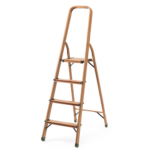 脚立（おしゃれ・3段・ステップ・折りたたみ・収納・インテリア・踏み台・シンプル・ホワイト） | 激安通販のイーサプライ EEX-KYA3WH