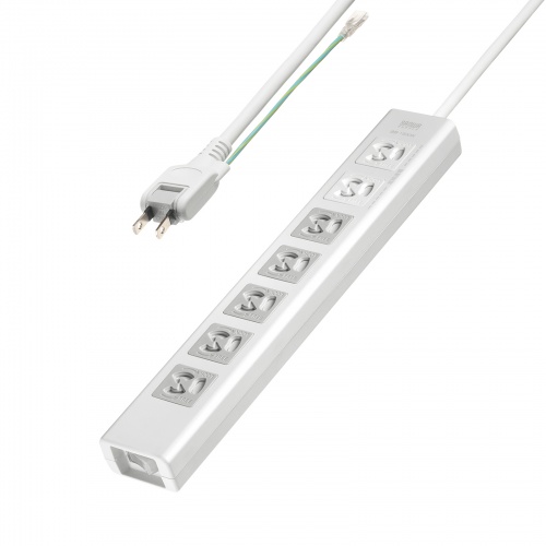 電源タップ（7個口・5m・雷ガード・マグネット・3P・シャッター付・5個口連動集中スイッチ付・絶縁キャップ付・2Pスイングプラグ） TAP-F37SH-5KS | 激安通販のイーサプライ